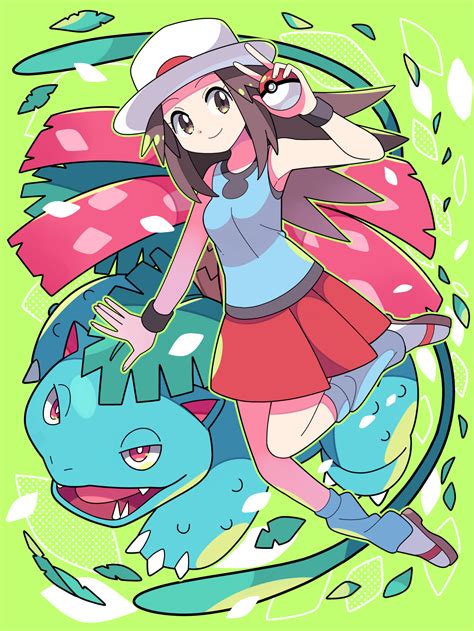 Leaf And Venusaur Pokemon And More Drawn By Sutokame Danbooru