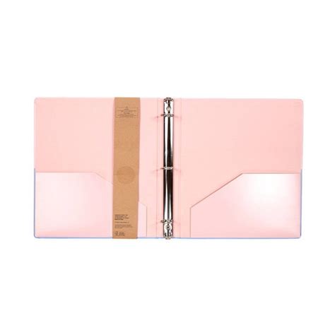 1 Ring Binder Blush And Blue Color Block Yoobi 1 Ct Shipt