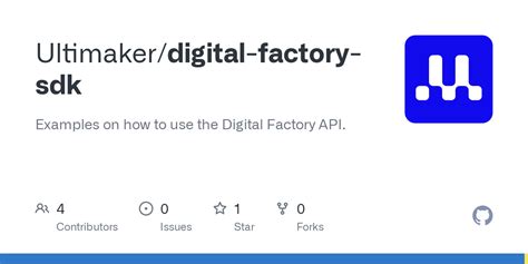 GitHub Ultimaker Digital Factory Sdk Examples On How To Use The Digital Factory API