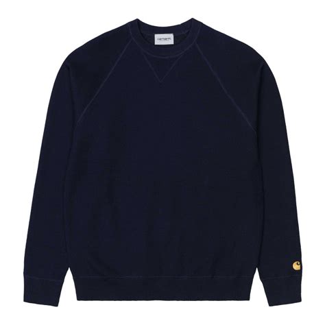 carhartt wip pull homme chase bleu marine ou vert e shop cloane