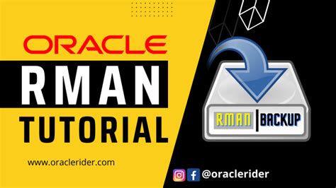 Oracle Rider On Linkedin Oracle Rman Tutorial