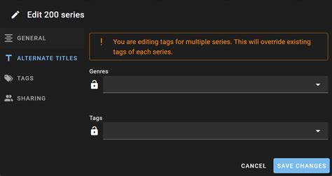 Bulk Edit Series Dialogue Tabs Show Wrong Fields · Issue 1049 · Gotson