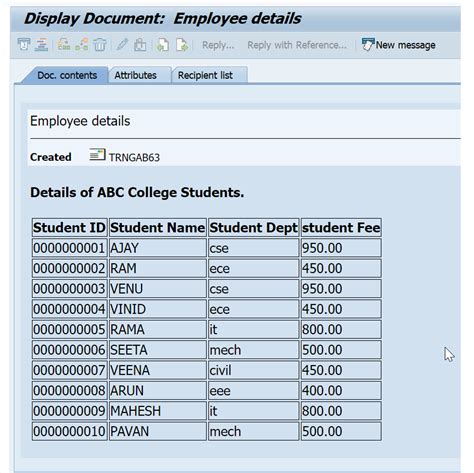 Fetch The Data From Table And Send An Email In ABAP