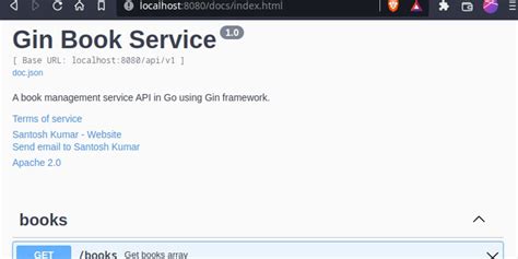How To Integrate Swagger Ui In Go Backend Gin Edition Dev Community
