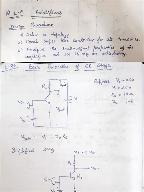 Bjt Amplifier Hybrid Pi Model Pdf