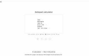 Notepad Calculator Alternatives Top Calculators Similar Websites AlternativeTo