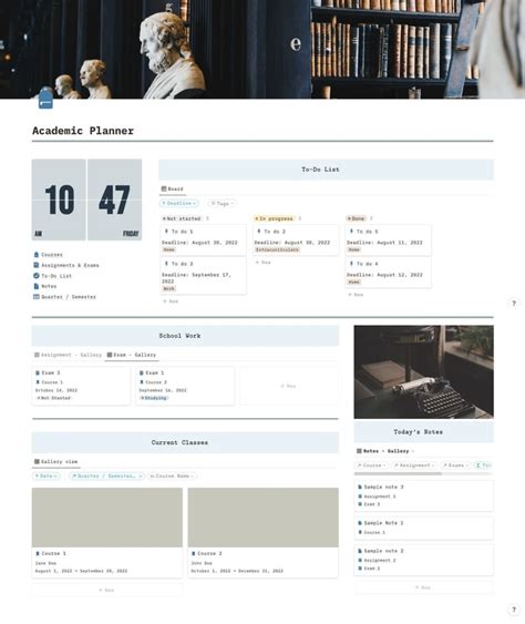 Academic Planner Notion Template Etsy Artofit Academic Planner Notion Template Etsy Artofit