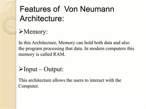 Von Neumann Architecture Pptx