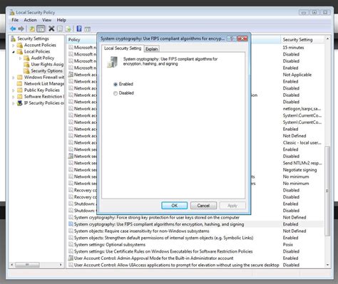 FIPS Compliance Passwords