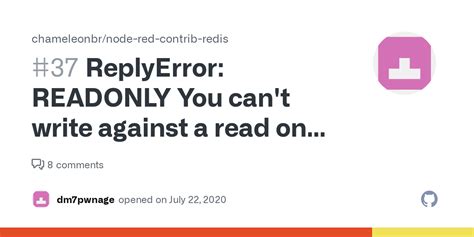 replyerror readonly you can t write against a read only replica