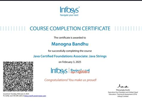 Java Certification Infosys Springboard Learning Webdevelopment