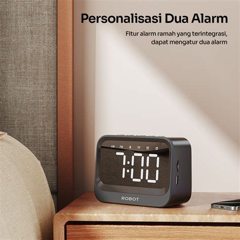 Jual Robot Mini Speaker Bass Speaker Alarm Bluetooth 5 3 Fitur Alarm Jam Led Display Tipe Rb620