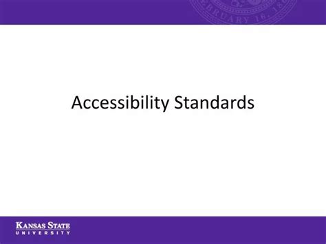 ppt accessibility standards powerpoint presentation free download