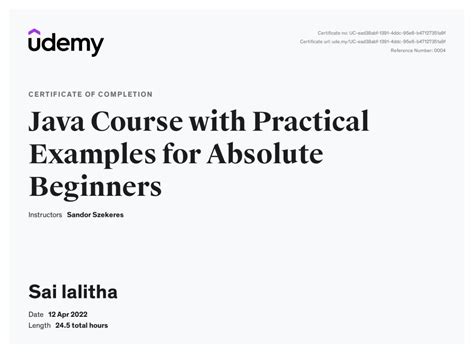 sai lalitha on linkedin udemy course completion certificate