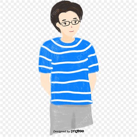 안경을 쓴 남자 일러스트 인물 원소 만화 Png 일러스트 및 Psd 이미지 무료 다운로드 Pngtree