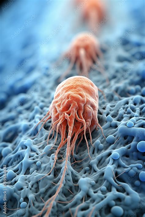 Highresolution Microscopic View Of Both Demodex Folliculorum And