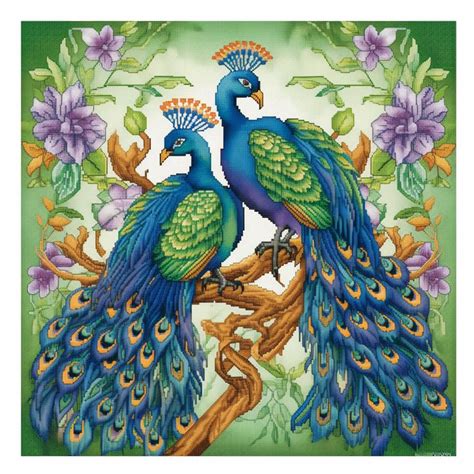 51buyoutgo Peacock 11ct Cross Stitch Kits 11 Ct Easy Funny Pre Printed