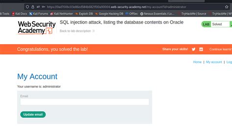 ks — cybersecurity lab series lab 17 — sql injection in various