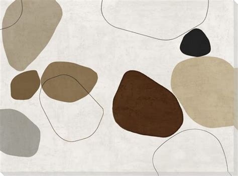 River Stones Vi Wrapped Canvas Giclee Art Print Wall Art Wall Decor Artwork