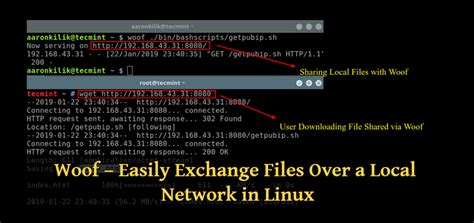 Woof Easily Exchange Files Over A Local Network In Linux