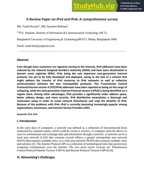 A Survey On Next Generation Internet Protocol Ipv6 Pdf Computer Networking Computing