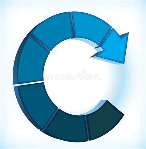 Circular Arrow Presentation Template Stock Vector Illustration Of Round Development 26897423