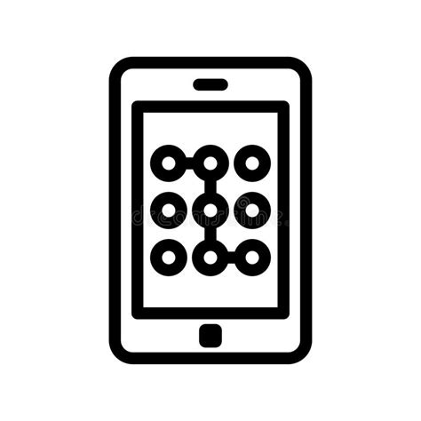 Unlock Pattern Icon Stock Illustration Illustration Of Smartphone