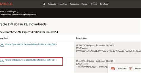 Como Instalar Oracle Database 21c Express Edition En Centos7