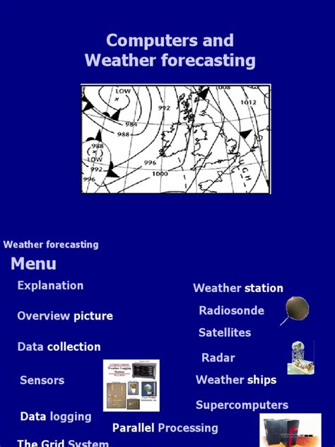 computers and weather forecasting pdf parallel computing