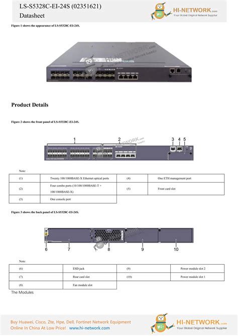 Huawei Ls S C Ei S Brochure Datasheet Pdf