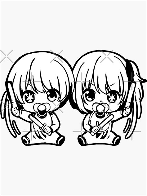 Oshi No Ko Chibi Baby Hoshino Ruby Aqua Sticker For Sale By