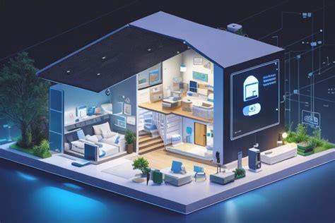 premium ai image smart home showcasing interconnected devices and