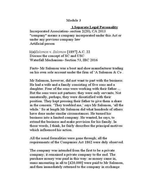 Module 3 Pointers Pdf Piercing The Corporate Veil Subsidiary