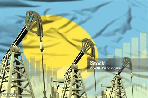 유정산업 일러스트 국기 배경에 팔라우 석유 산업 개념 3d 일러스트레이션 0명에 대한 스톡 사진 및 기타 이미지 0명 3