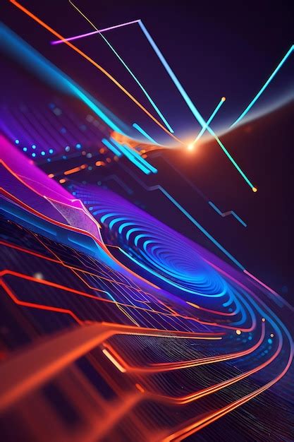 Premium Ai Image Concept Of Ai Technology Motion Of Digital Data Flow