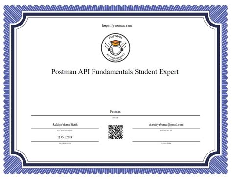 Rukiya Bhanu Shaik On Linkedin Postmancertified Apifundamentals Techskills Api