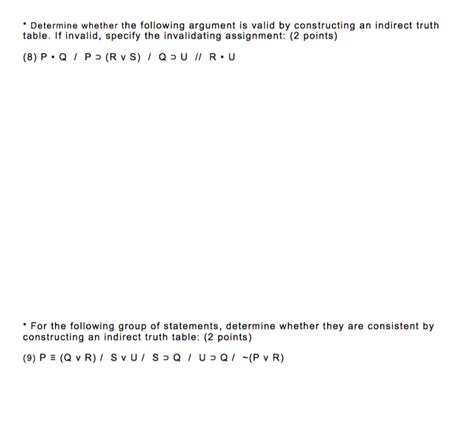 solved determine whether the following argument is valid