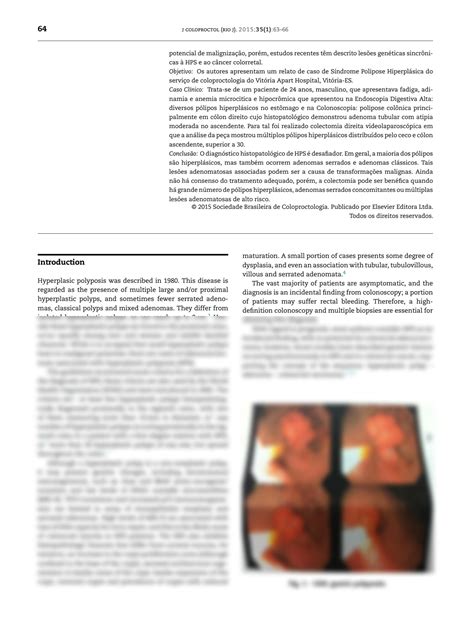 Solution Hyperplastic Polyposis A Case Report Studypool