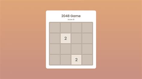 2048 Game Using Html Css And Javascript With Source Code Sourcecodester
