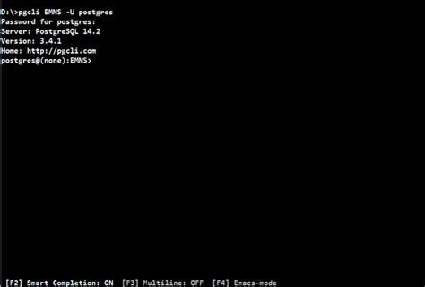 Pgcli Python Package For A Interactive Postgres Cli Geeksforgeeks