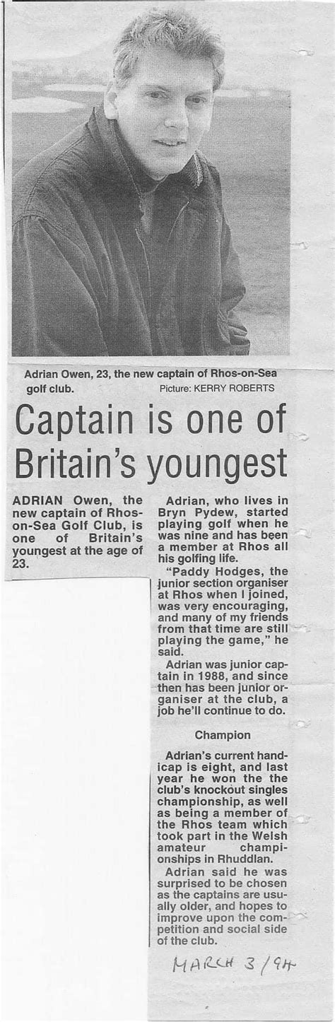 Adrian Owen On Linkedin I Cannot Believe This Was 30 Years Ago And This Week Was My Captains Day…