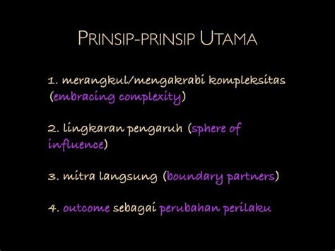 Outcome Mapping Introduksi Key