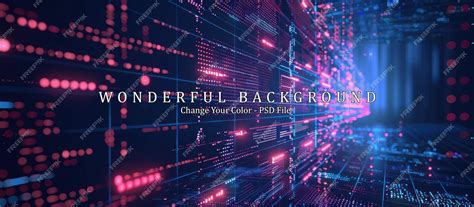 Abstract Digital Data Flow Visualization Premium Ai Generated Psd