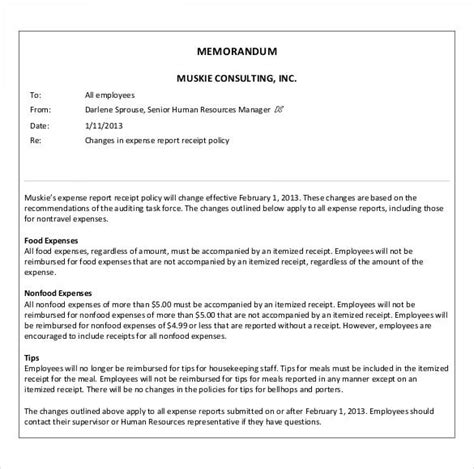 5 sample business memo templates example doc word pdf business memo