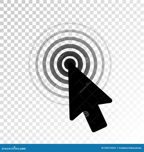 Mouse Arrow Click Computer Mouse Pointer Icon Black Cursor Isolated