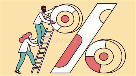 Percentage Symbol With Ladder Progress And Growth Vector Design Generative Ai Stock Vector