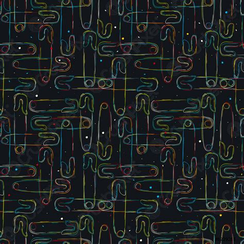 Safety Pins Pattern Stock Vector Crushpixel