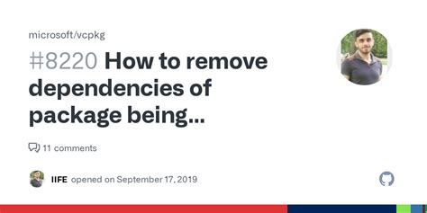 How To Remove Dependencies Of Package Being Removed · Issue 8220