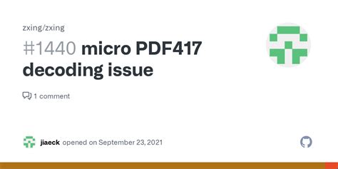 Micro Pdf417 Decoding Issue · Issue 1440 · Zxingzxing · Github