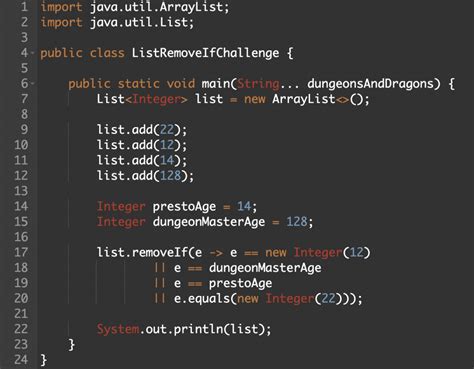 List removeIf Wrappers Java Challenge | Java Challengers